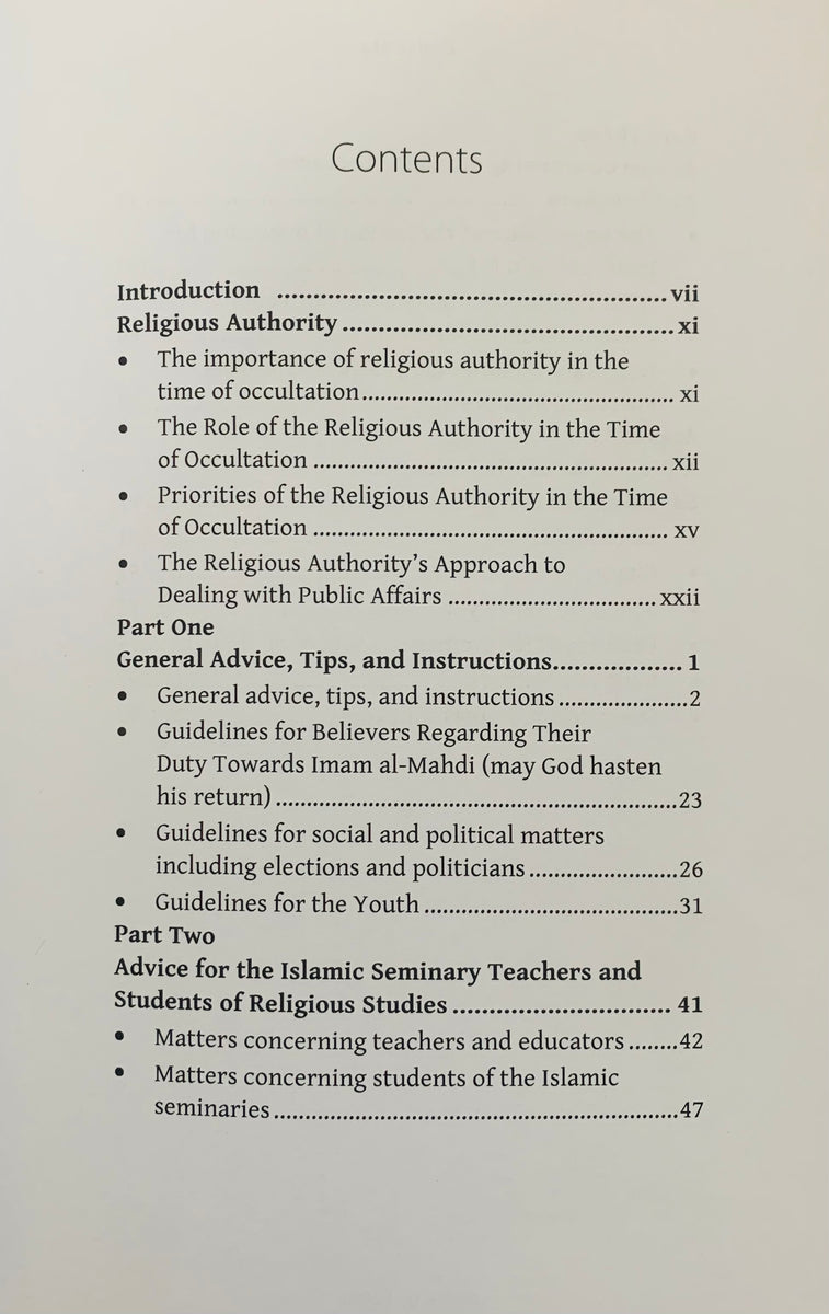 100 Pearls: Advice From Grand Ayatullah Sayyid Ali al-Sistani – House ...